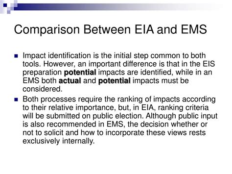 Ppt Integrating Eia With Ems For Proposed Projects Powerpoint