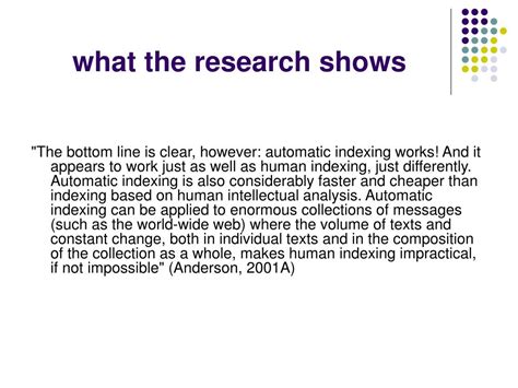 Ppt Automatic Indexing Powerpoint Presentation Free Download Id