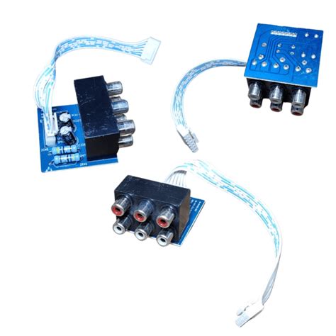 Used Panasonic Original Audio Input Output Adapter Finished 6 Pin Rca Lead Board Socket Pcb