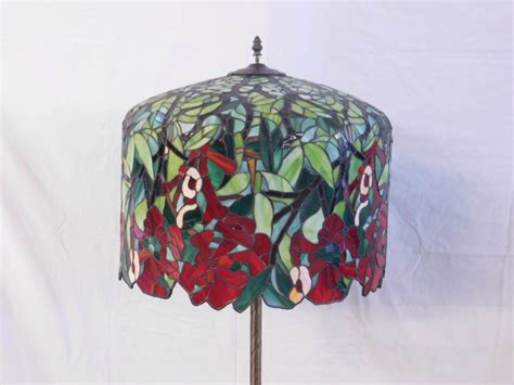 Lot Stained Glass Shade Floor Lamp