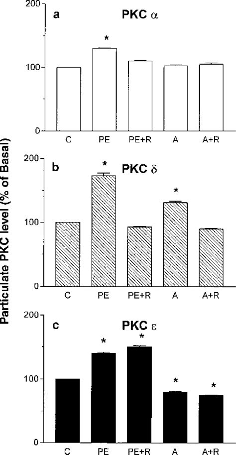 Effect Of Rottlerin On The Translocation Of Pkcα A Pkc δ B And