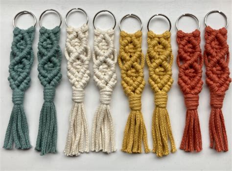 Handmade Macramé Keyrings WindchimeCordnCraft com