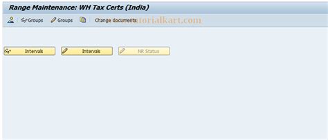 J INCT SAP Tcode Num Range For EWT Certificate India