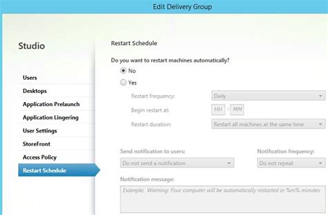 Create Multiple VDA Restart Schedules In XenApp XenDesktop 7 12 To Virtual Apps And Desktops