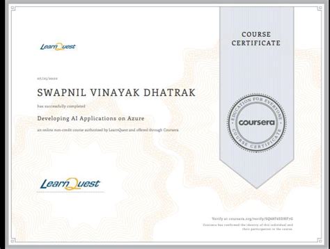 swapnil dhatrak on linkedin coursera azurecloud learnquest