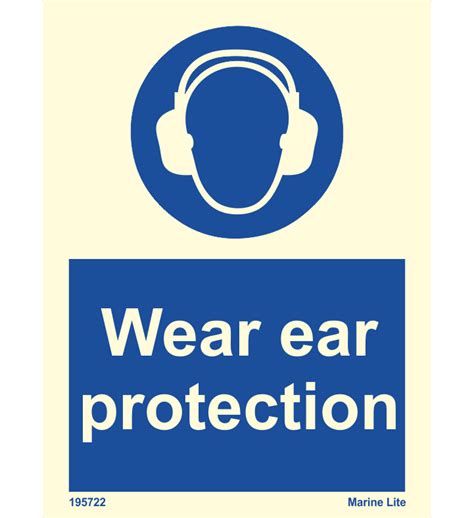 Mss Mandatory Action Signs Wear Ear Protection 195722