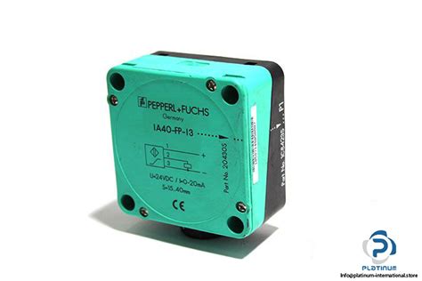 Pepperl Fuchs Ia40 Fp I3 Inductive Analog Sensor Platinum International