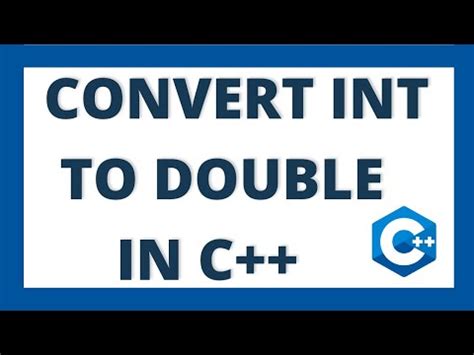 Convert int to double in c Integer to Double datatype conversion ขอมลทงหมดเกยวกบ
