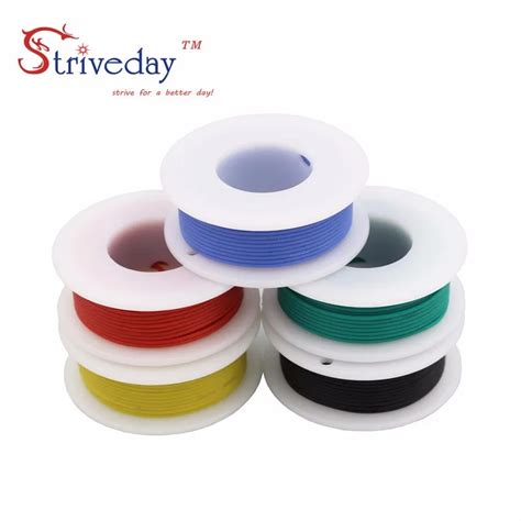 Câble fil Fils électriques flexibles en Silicone m boîte awg