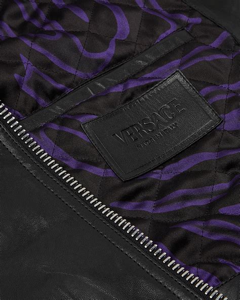 Versace Fringed Leather Jacket For Women Us Online Store