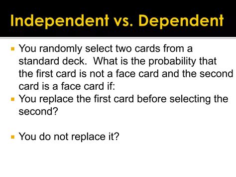 12 5 Prob Of Independent And Dependent Events Pptx