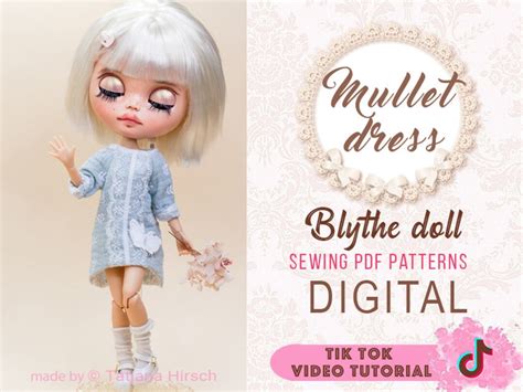 Pdf Digital Pattern Mullet Dress For Blythe Doll Tik Tok Youtube Video