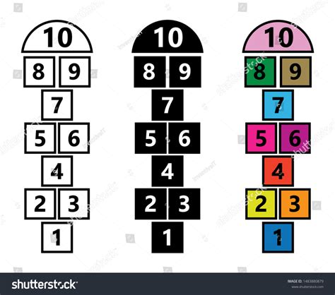 4549 Hopscotch Game 이미지 스톡 사진 및 벡터 Shutterstock