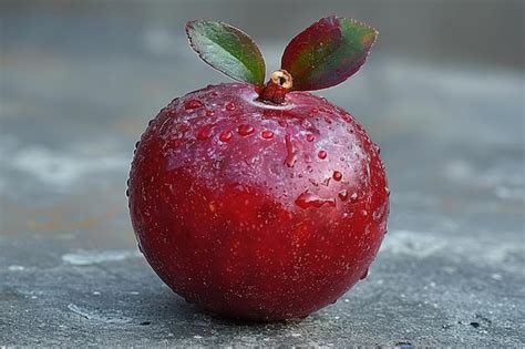 Premium Photo A Closeup Of A Single Cranberry Showing Its Deep Red