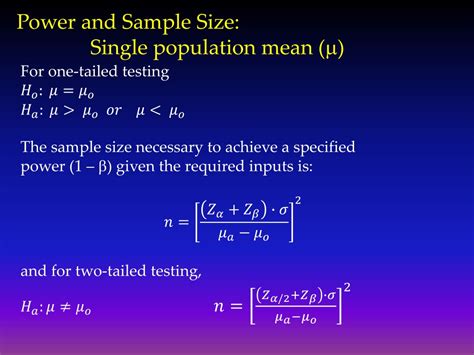 PPT Power And Sample Size PowerPoint Presentation Free Download ID