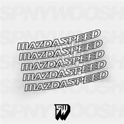 Mazdaspeed Ms 01 Replica Decals Spinnywhoosh Graphics