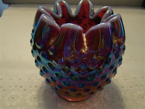 Fenton Plum Opalescent Hobnail Bowl For Sale Classifieds
