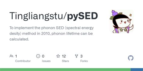 Github Tingliangstu Pysed To Implement The Phonon Sed Spectral