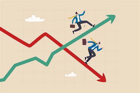 Vetores De Lucro E Perda Direção Do Investimento Ou Previsão Econômica