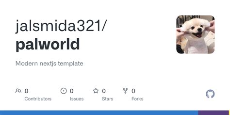 GitHub Jalsmida321 Palworld Modern Nextjs Template