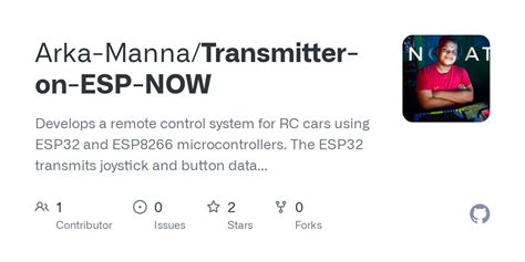 GitHub Arka Manna Transmitter On ESP NOW Develops A Remote Control System For RC Cars Using