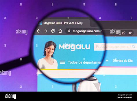 In This Photo Illustration The Homepage Of The Magalu Magazine Luiza