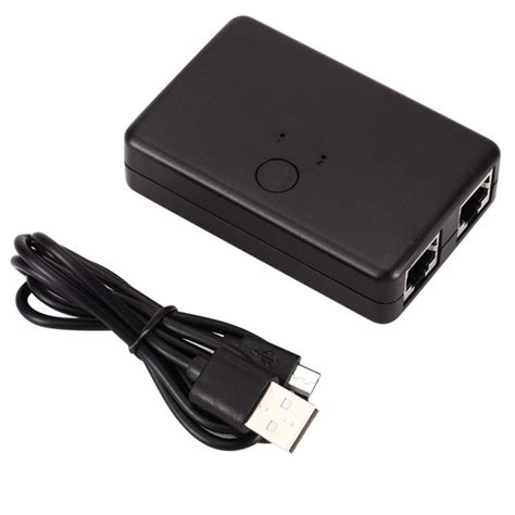 Мини 2 порта Rj45 Lan Hub Сетевой коммутатор Компьютер Ethernet