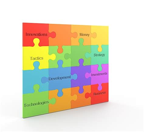 Premium Photo Colored Business Concept 3d Rendering