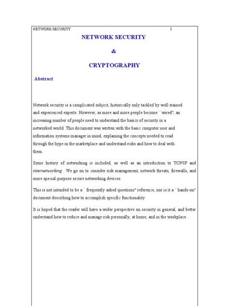 network security and cryptography pdf key cryptography cryptography