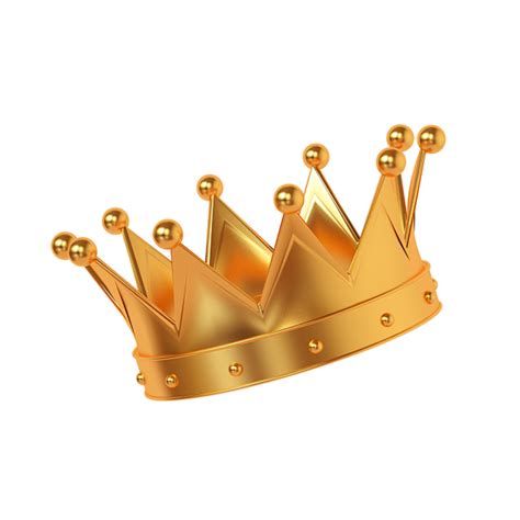 金色质感c4d立体皇冠3