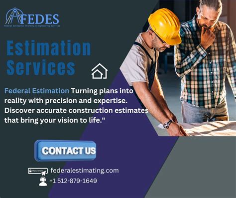 Federal Estimation Your Trusted Estimation Partner Fedes Posted On The Topic Linkedin
