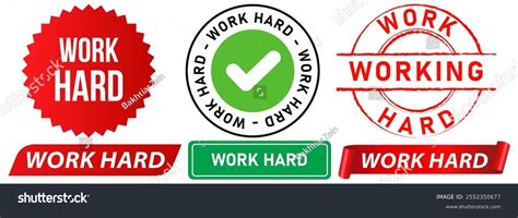 Work Hard Working Job Task Responsibility Stock Vector Royalty Free 2552350677 Shutterstock