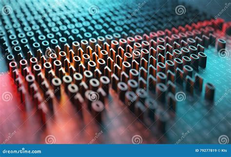 Binary Code Encryption Stock Illustration Illustration Of Binary 79277819