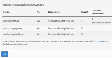 Hướng dẫn cài đặt Lets Encrypt miễn phí trong cPanel