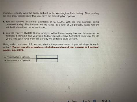 Solved You Have Recently Won The Super Jackpot In The Chegg