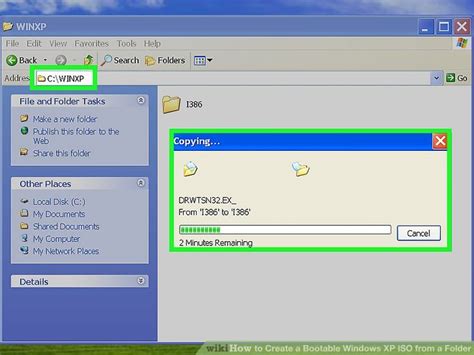 How To Create A Bootable Windows XP ISO From A Folder Steps