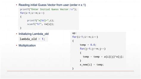 Numerical Methods Algorithm And C Program Ppt