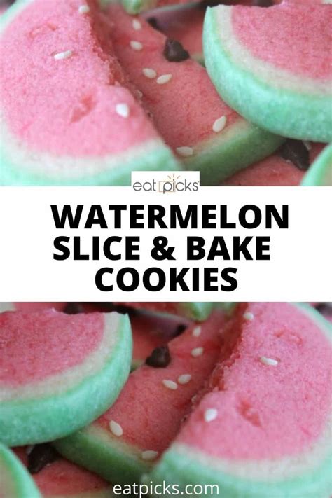 Watermelon Slice And Bake Cookies Eat Picks