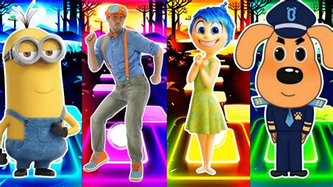 Minions Blippi Inside Out 2 Sheriff Labrador Tiles Hop EDM Rush