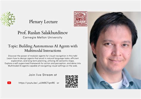 Wsdl Dont Miss The Upcoming Plenary Talk By Prof Ruslan Salakhutdinov From Carnegie Mellon