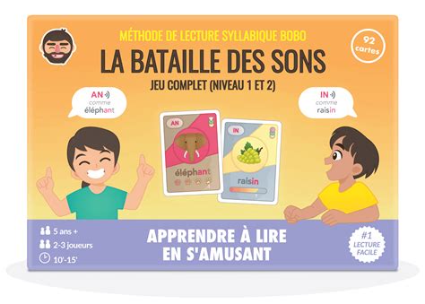 Jeu De Cartes éducatif Lecture Facile La Bataille Des Sons