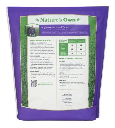 Natures Own® Grass Seed Pacific Northwest Mix 8lb Western 8 Lb Kroger