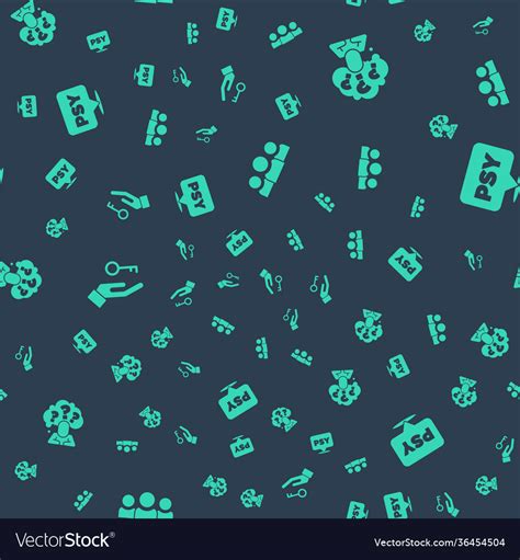 Set Users Group Head With Question Mark Solution Vector Image