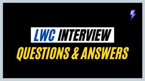 Lwc Interview Questions And Answers Salesforce Geek