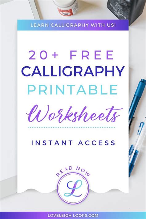 20 Free Practice Sheets For Calligraphy Plus Tutorials Artofit