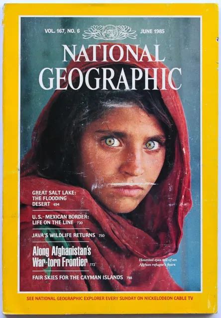 Afghan Girl National Geographic Magazine June 1985 Iconic Steve Mccurry