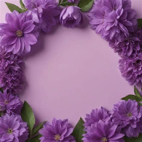 Premium Photo Background Of Purple Flowers With Empty Space For Text
