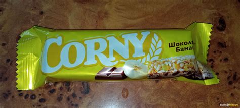 Отзыв про Батончик злаковый мюсли Corny Big с бананом и молочным ...