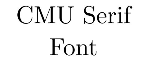 Cmu Serif Font Dafont Style