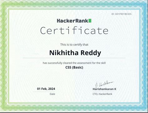 nikhitha reddy on linkedin hackerrank hackerrankcertified